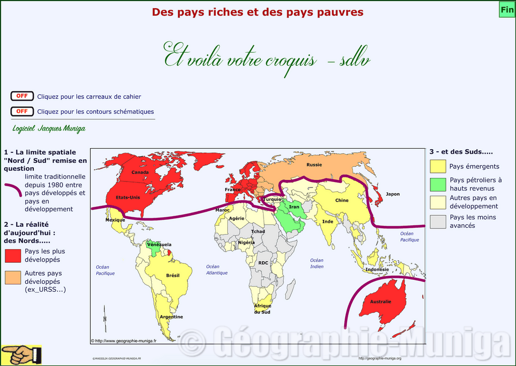 Tous les croquis de géographie de la classe de cinquième du collège